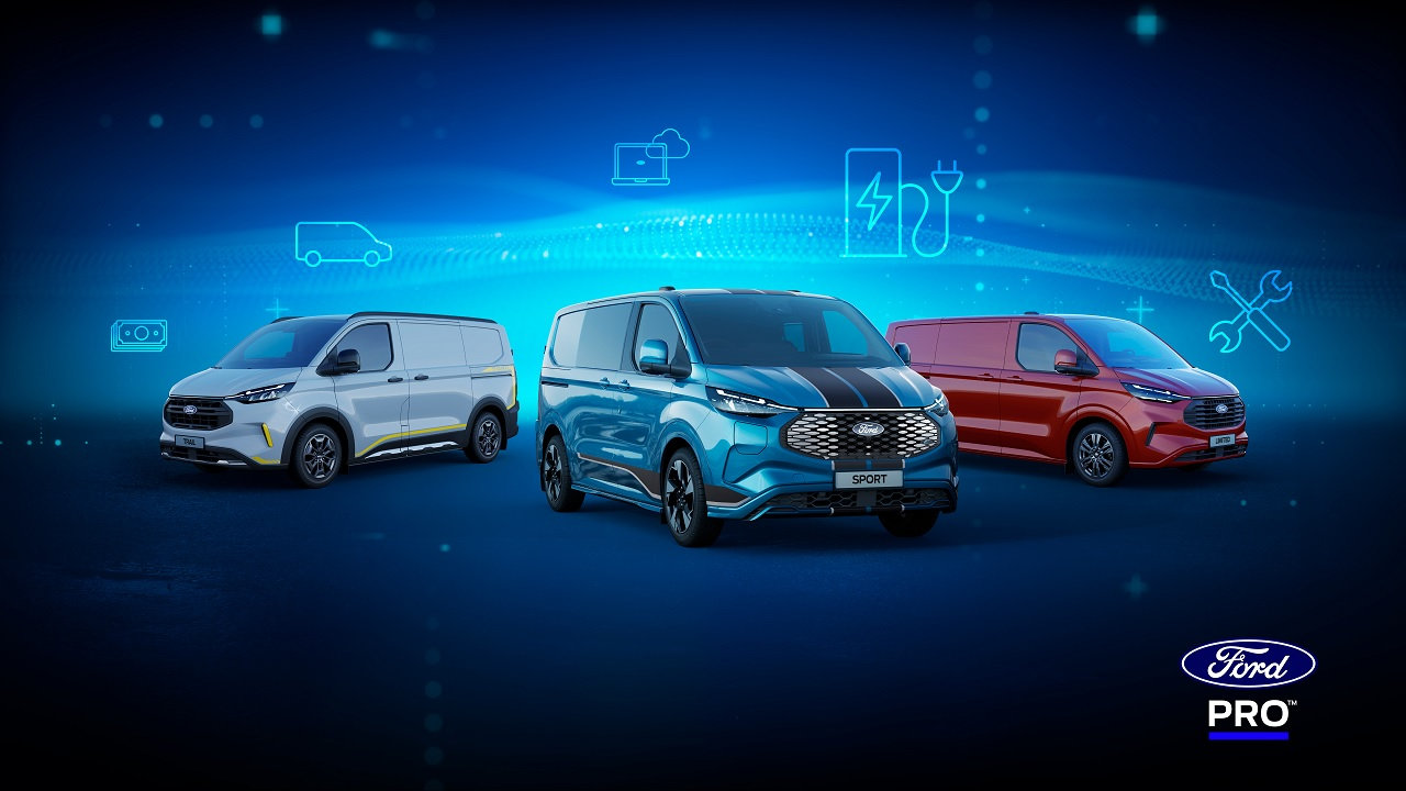 Il furgone elettrico E-Transit Custom di Ford guarda alle PMI