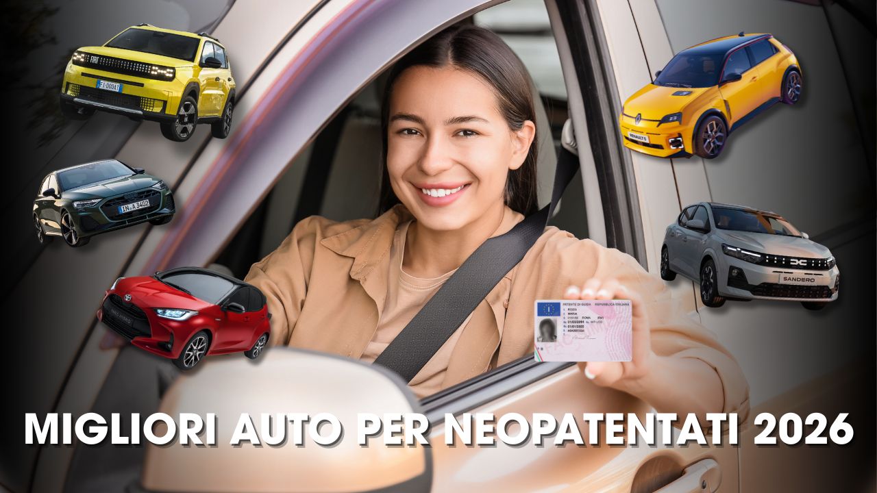 Auto per neopatentati 2026: i 5 modelli top per alimentazione | Missionline